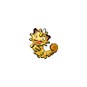 Shiny Meowth Sprite