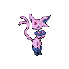Espeon Pixel Art Grid