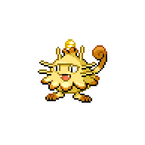 Shiny Meowth Sprite