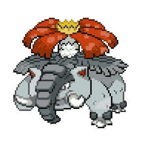 Entei Pixel Art Grid