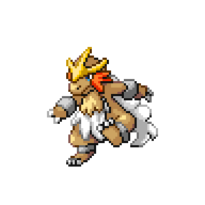 Entei Pixel Art