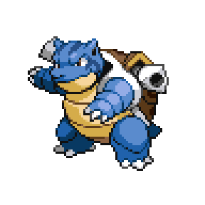 Pokemon Pixel Art Blastoise