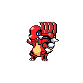 8 Bit Charmander Grid