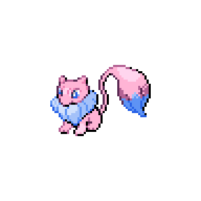 Pokemon Pixel Art Grid Mew