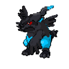 Minecraft Pixel Art Pokemon Zekrom